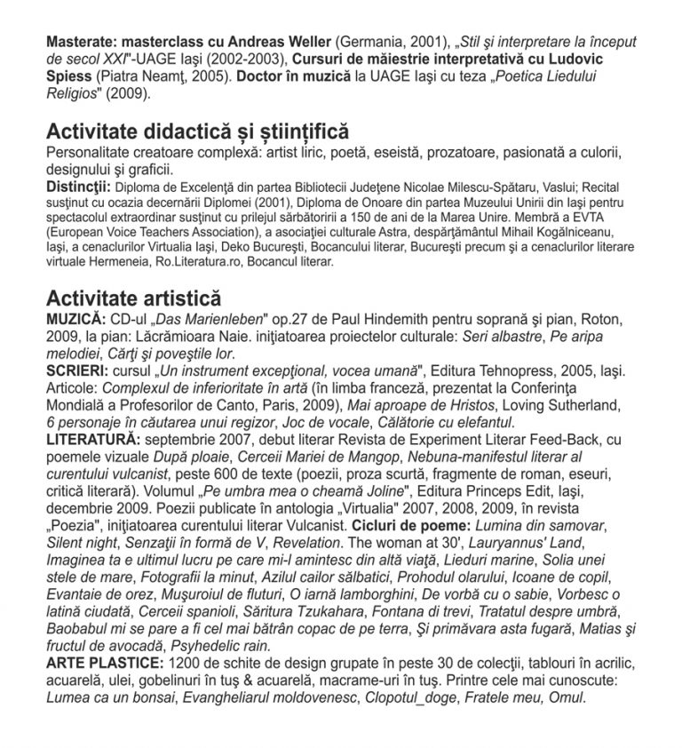 Noaptea Nasterii lui Hristos - Mezzosoprana Laura Magdalena Scripcaru ...